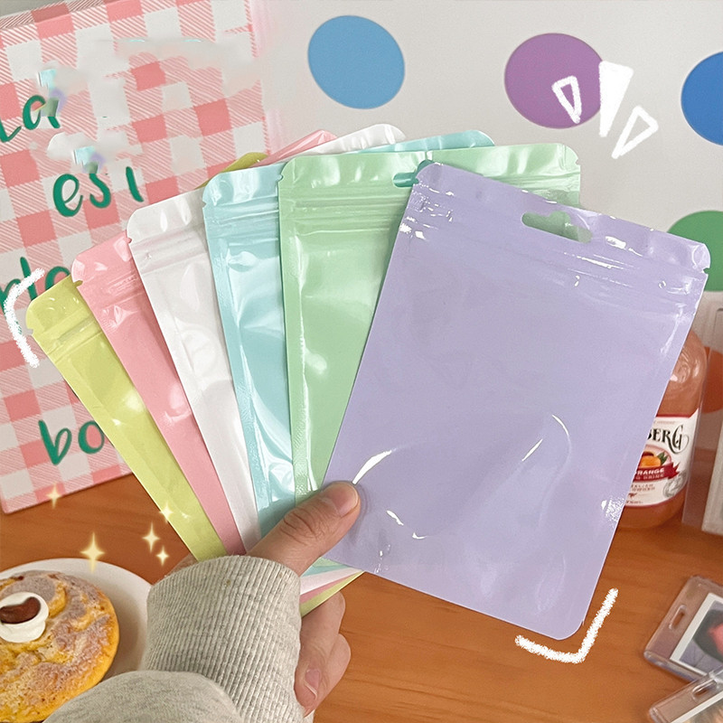 10pcs/pack Packaging Bag Storage Bag Cards Protective Case Ziplock Bag ...