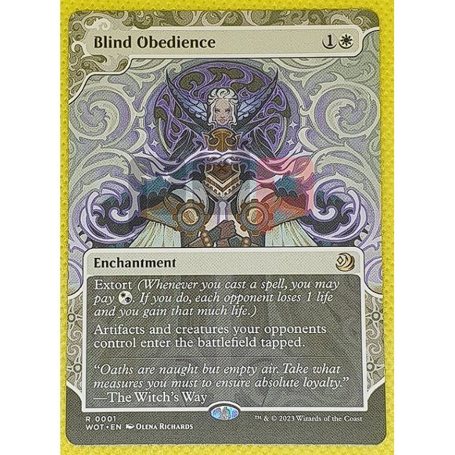 Blind Obedience - Wilds of Eldraine: Enchanting Tales (WOT) | Shopee ...