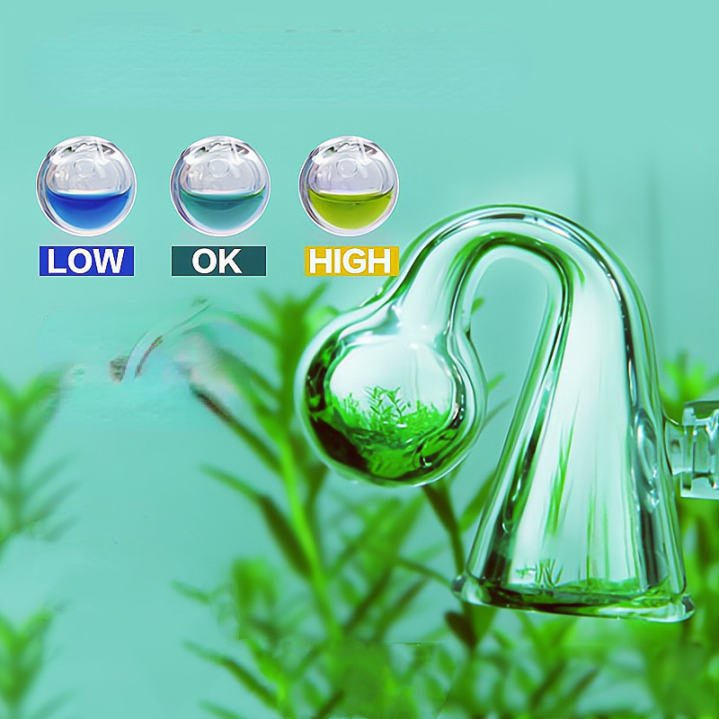 Diffuse Glass CO2 Drop Checker Aquarium Hang On CO2 Monitor Sensor ...
