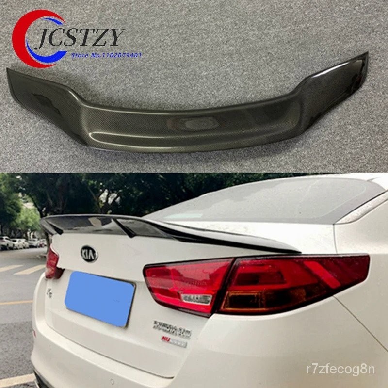 For Kia K5 Optima spoiler 2014 2015 carbon fiber FRP primer rear wing R ...