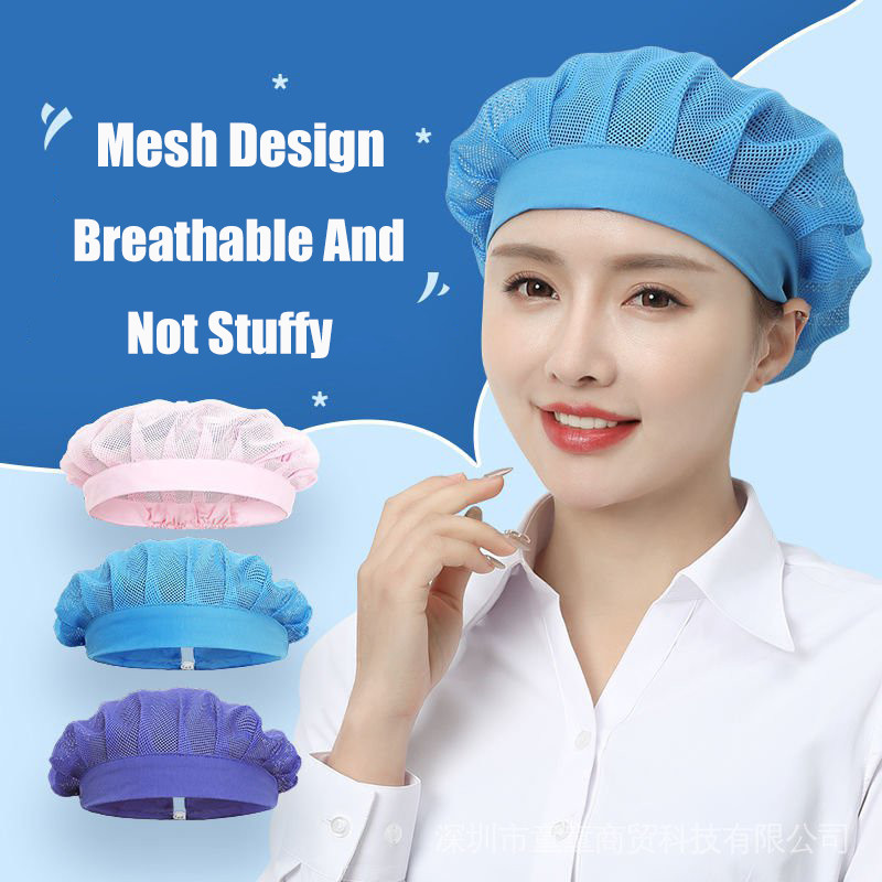 Kitchen Hat Chef Female Work Hair Net Dining Sanitary Food Canteen ...