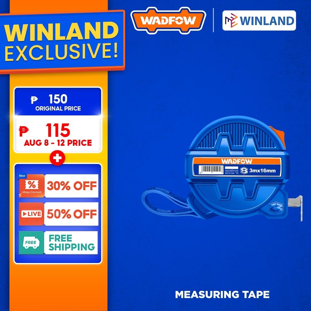 Wadfow by Winland Steel Measuring Meter Tape Measure With Continuous ...