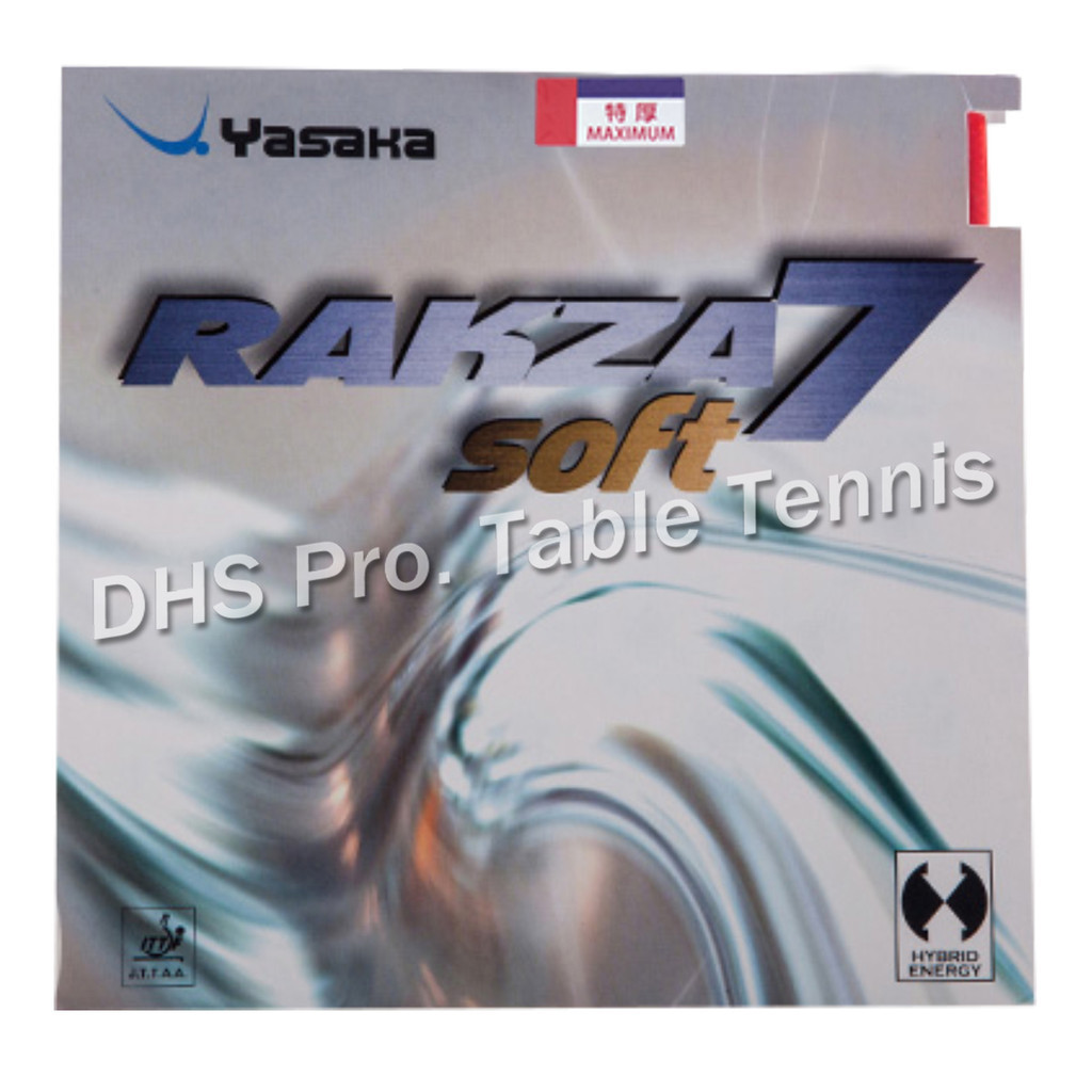 ⊰Yasaka Original RAKZA 7 SOFT RK7 Pimples In Table Tennis Rubber RAKZA7 SOFT Pips-In Ping Pong S ...