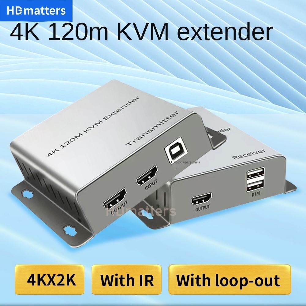 4K HDMI KVM Extender HDMI USB extender over cat5e/6 1080P 4K USB HDMI ...