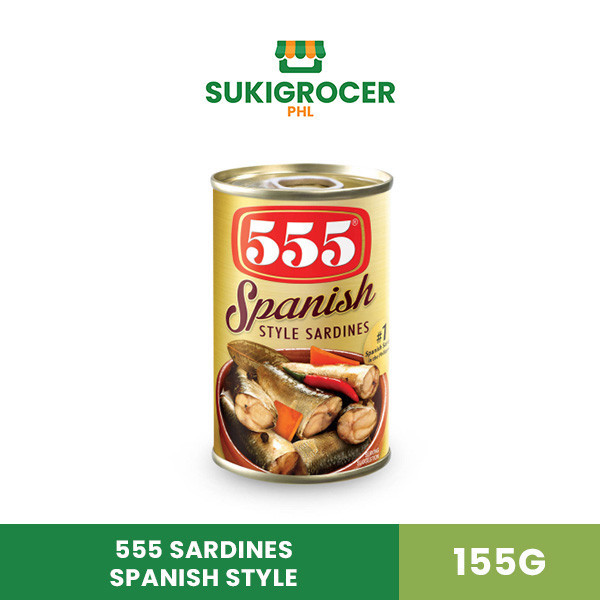 555 Sardines Spanish Style 155G | Shopee Philippines