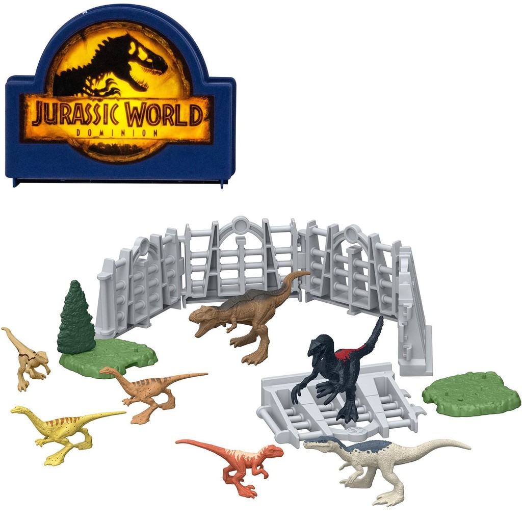 Mattel Jurassic World (JURASSIC WORLD) New Ruler Mini Figure Set with ...