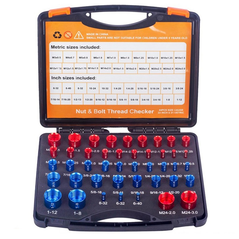 ♠Nut And Bolt Checker Set Easy To Use Thread Checker Standard And ...