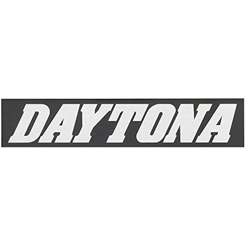Daytona Motorcycle Sticker Brand Logo Square 150 x 30mm Black / Silver ...