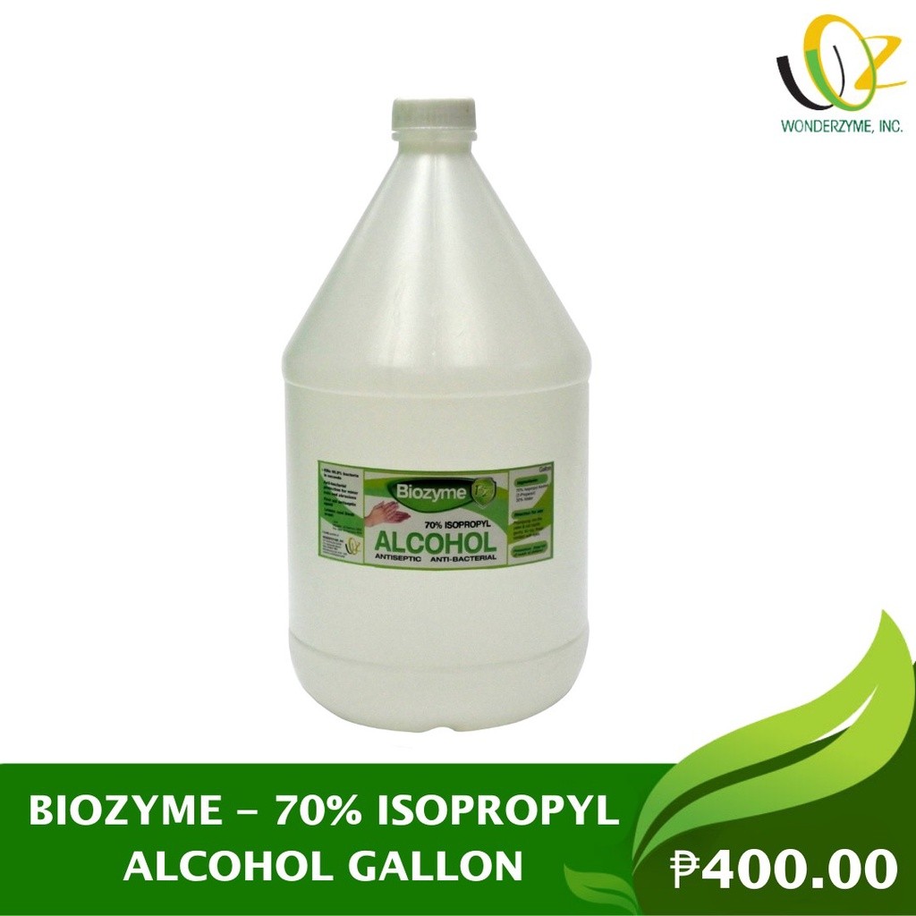 BIOZYME 70% Isopropyl Alcohol (1 Gallon) | Shopee Philippines
