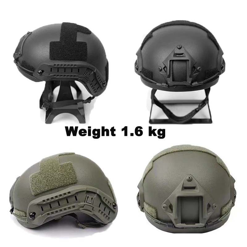 ⚕Ballistic ACH High Cut Tactical Helmet PE Ballistic Helmet NIJ IIIA ...
