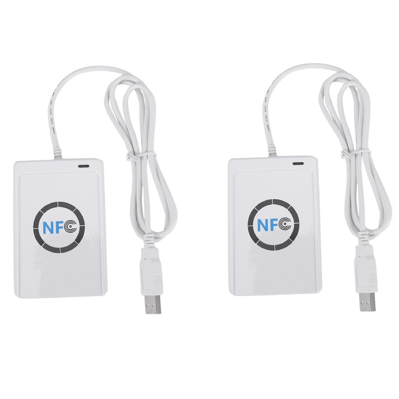 】2X USB NFC Card Reader Writer ACR122U-A9 China Contactless RFID Card ...
