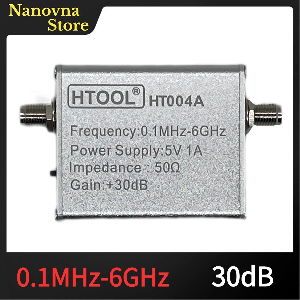 ⓞNanovna HT004A 100K-6Ghz 30dB Low Noise Amplifier LNA,50Ω,Wideband ...