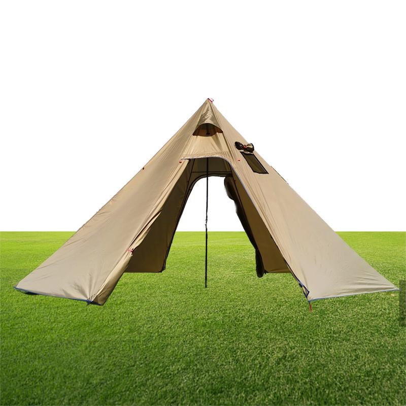 ⚡Camping Pyramid Tent For 3 Person Waterproof Windproof Easy Setup Tent ...