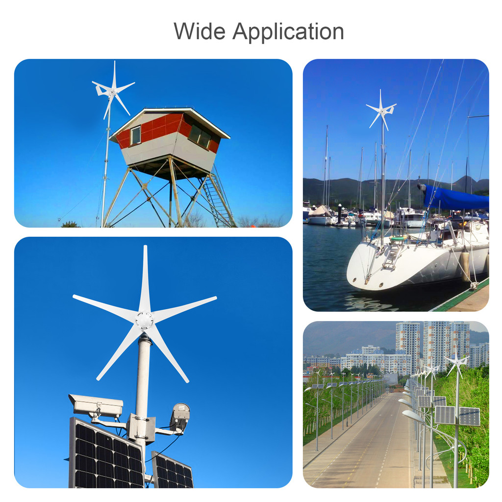 【800W 5 Blades 24V Free Energy Windmill Wind Power Small Wind Turbine ...