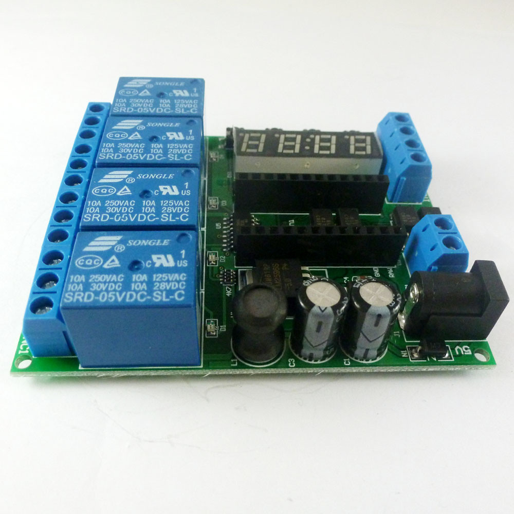 ๑DC 5V 12V 24V 4 CH Pro mini PLC Board Relay Shield Module For Arduino Delay Timer Switch ☀e ...