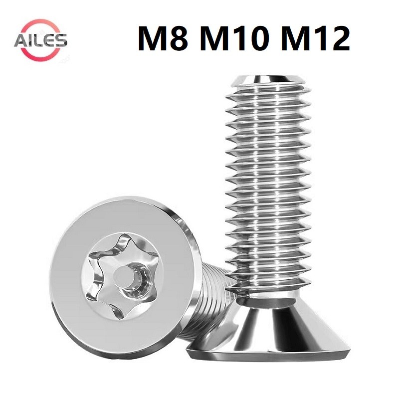 유304 Stainless Steel M8 M10 M12 Six Lobe Torx Flat Countersunk Head ...