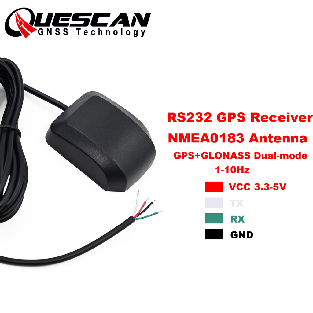 ⚕NMEA-0183 RS232 GPS GLONASS Receiver NMEA0183 Antenna Module 1-10Hz ...