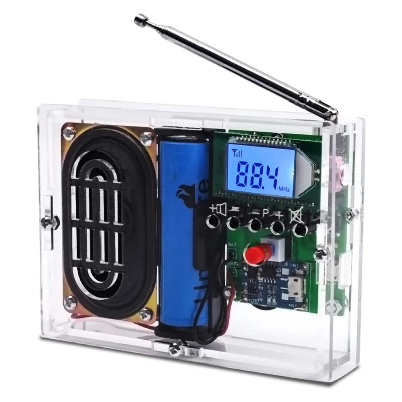 ☮DIY Electronic Kit FM Radio Receiver Module 76-108MHz DIY Radio ...