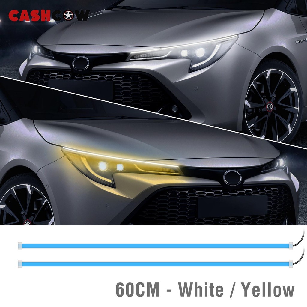 ☽Car Headlight Surface Strips Sequential Led Strip Lights DRL LED Strip ...