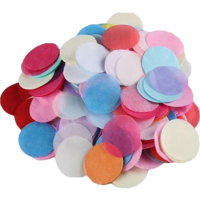 Throwing Colorful Tissue Paper Confetti Push Pop Konfetti Biodegradable ...