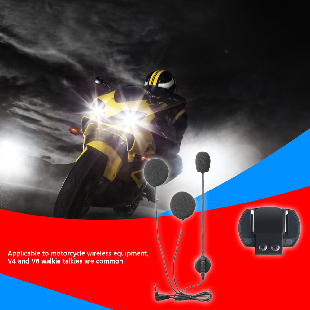 【Motorcycle BT Interphone Motorcycle Helmet Headset Intercom Bluetooth ...