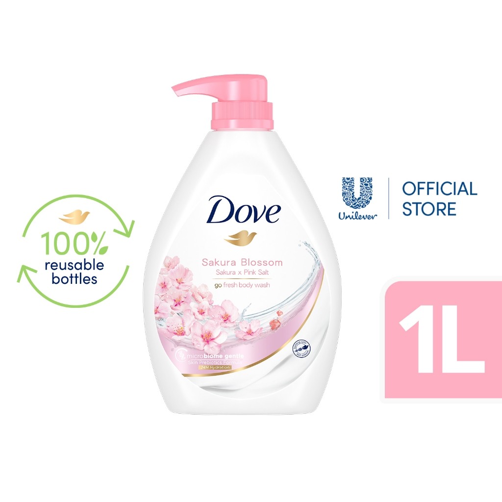 Dove Go Fresh Body Wash Sakura Blossom 1L | Shopee Philippines