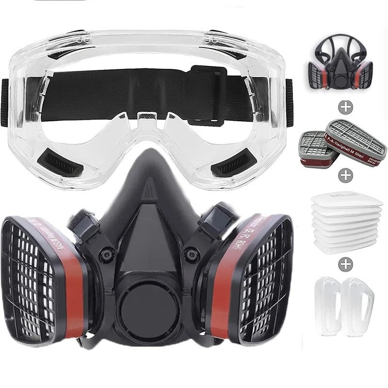 Reusable M301 NASUM Silicone Rubber Half Face Gas Mask for Painting ...