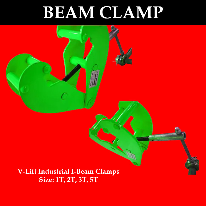 TOYU 1T -5T Green Girder Clamp Steel Universal LIFTING Beam Clamp V ...