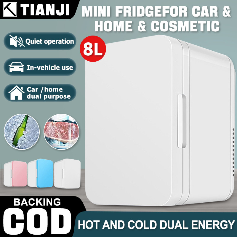 8L Mini Car Refrigerator Portable Cosmetic Refrigerator with freezer ...