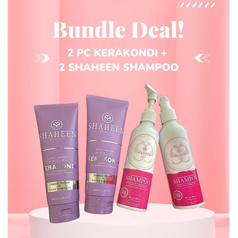 BUNDLE 2 kerakondi and 2 Shaheen Shampoo | Shopee Philippines