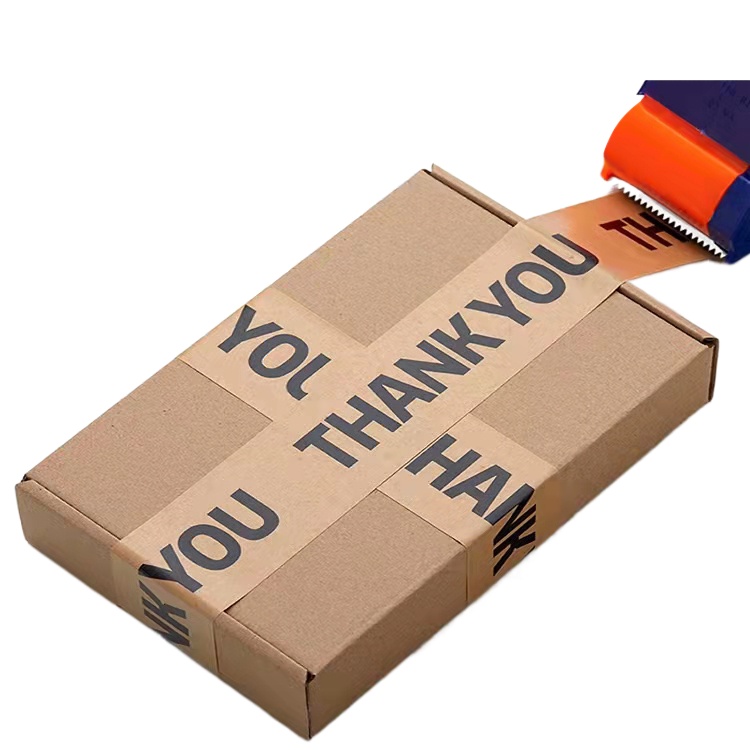 Sealing Easy Packaging Kraft Tape Adhesive Kraft Paper Tear Self ...
