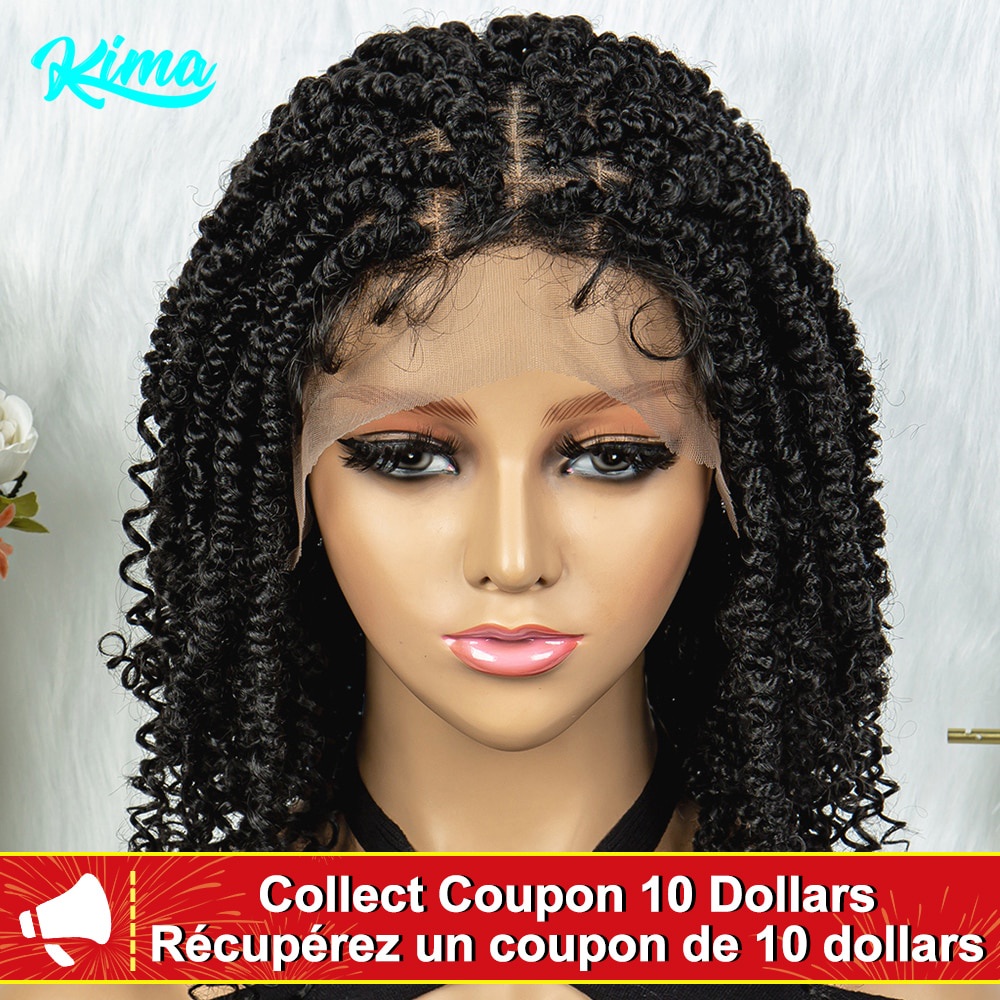 Synthetic Lace Front Wig Butterfly Locs Braided Wigs Dreadlock Wig 14 ...