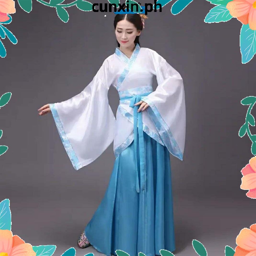 Ancient Costume Female Tang Costume Hanfu Regular Double-Wrapped Curved ...