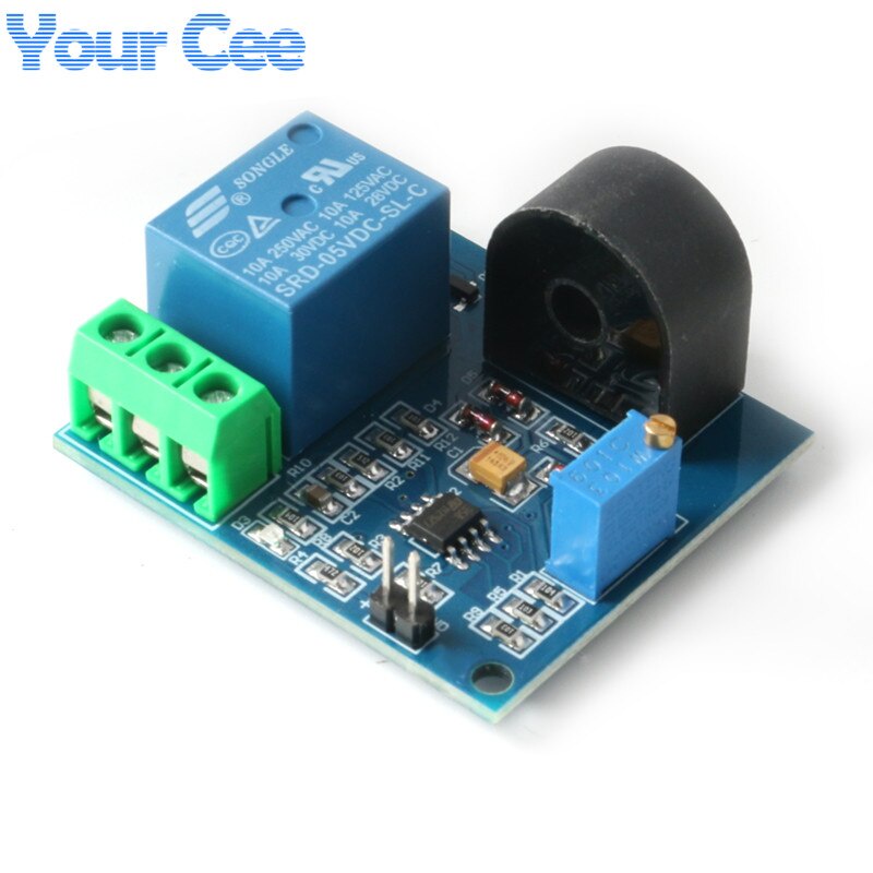 AC Current Sensor 5V Relay Module High Precision Current ZMCT103C ...