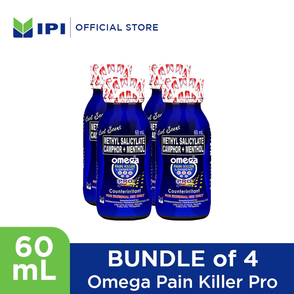 Omega Pain Killer Pro 60ml [Bundle of 4] | Shopee Philippines