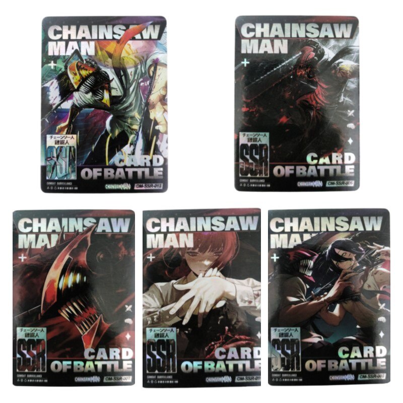 Anime Chainsaw Man SSR Card Of Battle 01-12 Volkner Makima Power ...