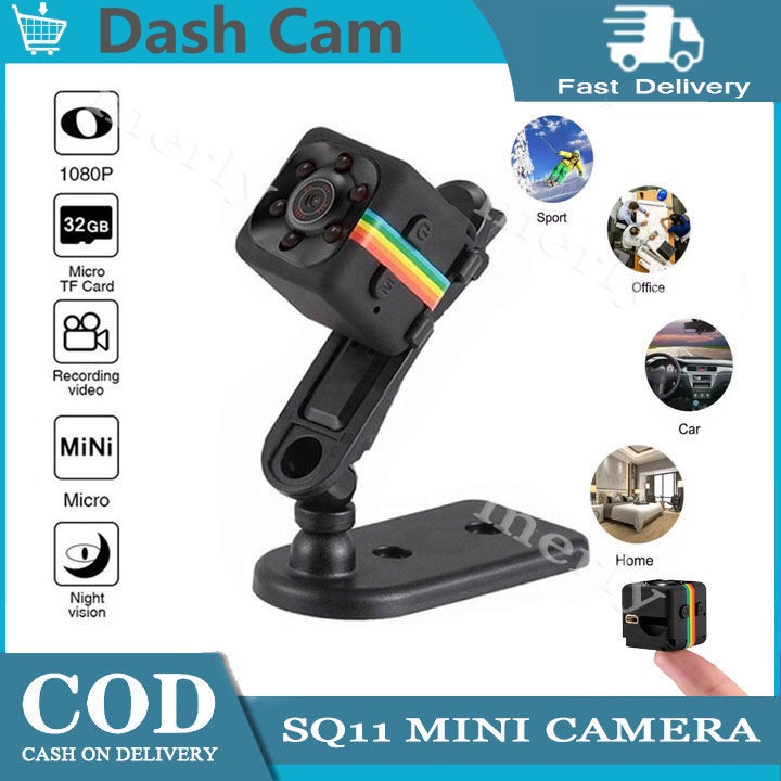 SQ11 HD dash cam 1080P mini camera DV mini cctv camera wireless hidden ...