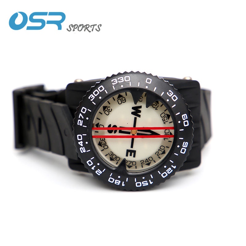 Diving compass Underwater compass Filling Liquid 80m Waterproof Wrist ...