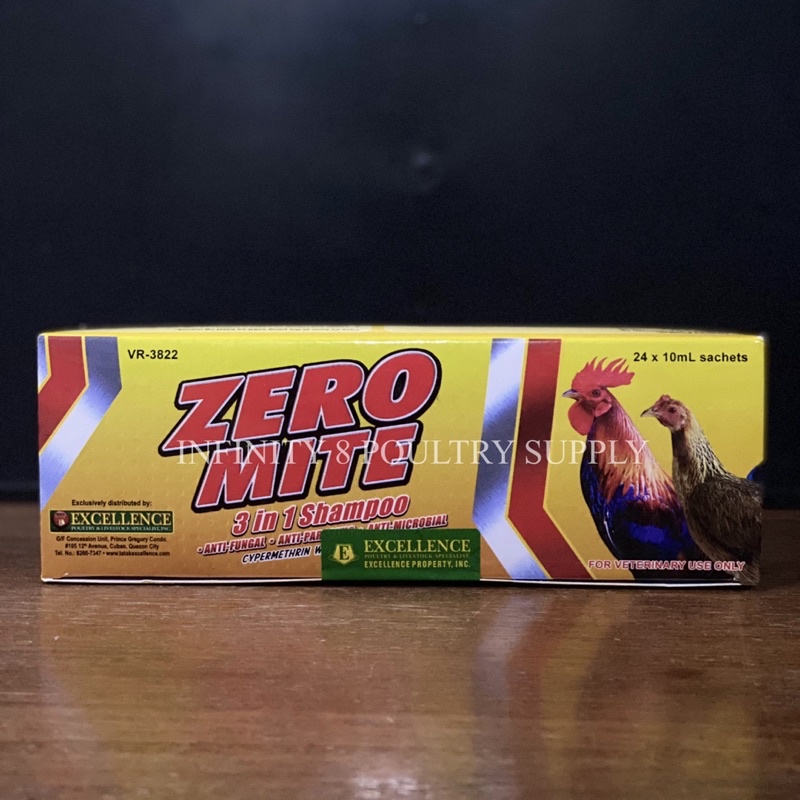 ∋ZERO MITE - Gamefowl Bug Shampoo (24 x 10mL Sachets) Sold Per Box ...