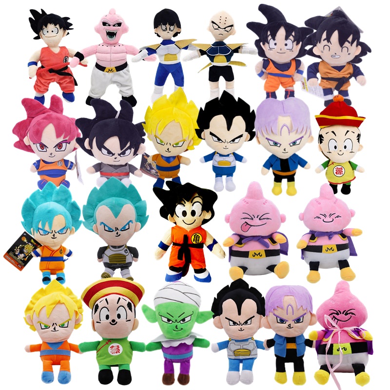 Dragon Ball Series Plush Stuffed Toys Goku Vegeta Picollo Trunks Gohan ...