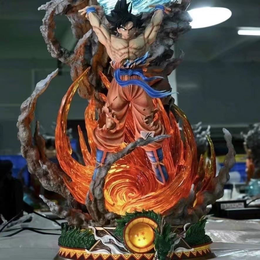 COD℡♛Vitality Bullet Goku 23cm Dragon Ball Series Gk Statue Peripheral ...