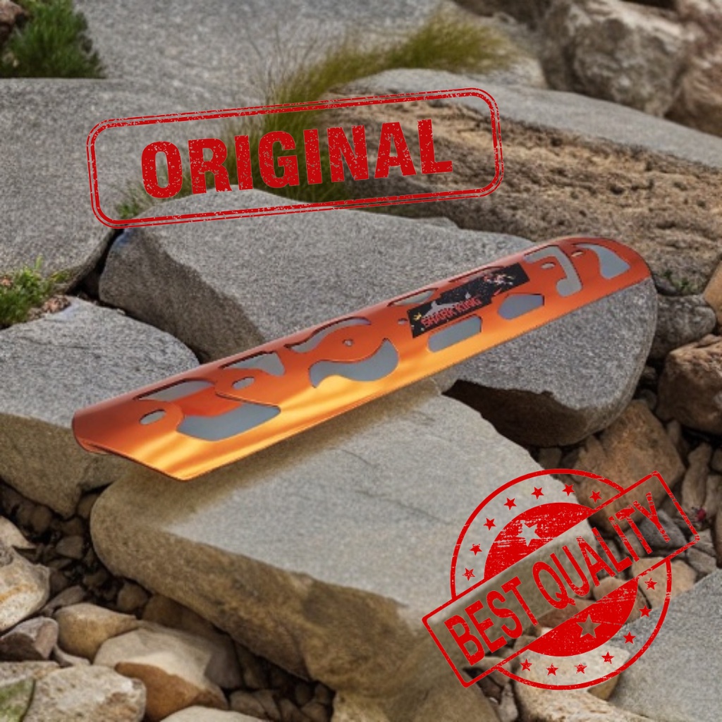 UNIVERSAL HEAT GUARD FOR RUSI ROYAL 125 |ORANGE| MOTORCYLE HEAT GUARD W ...