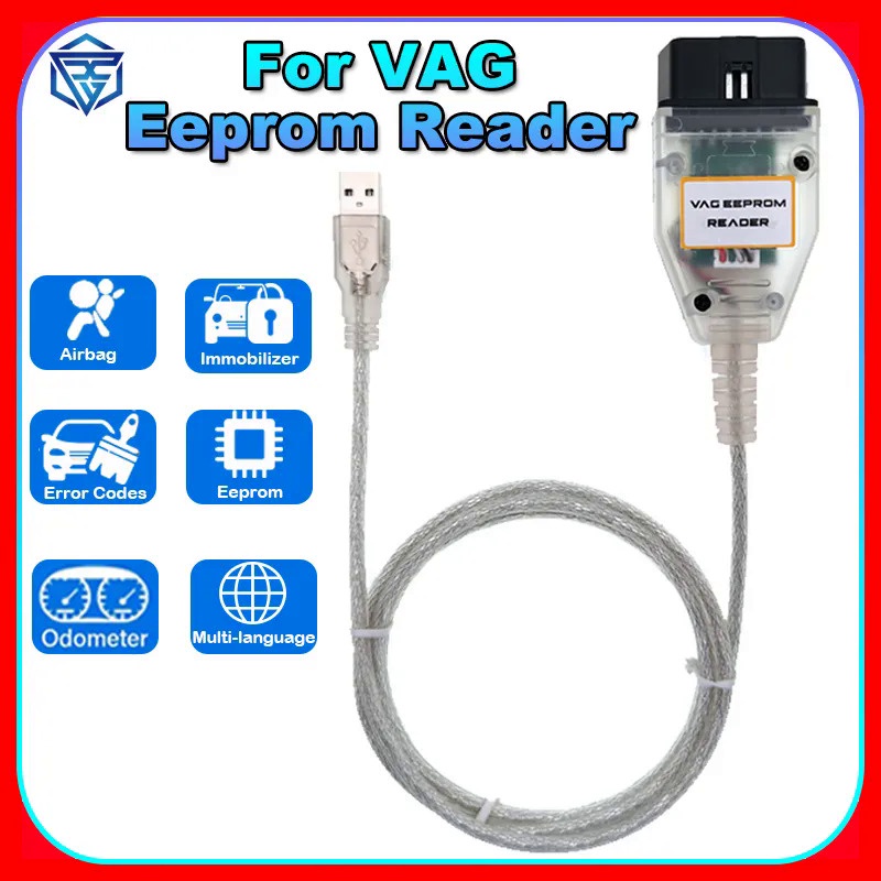 For VAG Eeprom Programmer Reader 1.20 For Airbag Crash Data Read Write Eeprom Immobilizer ...