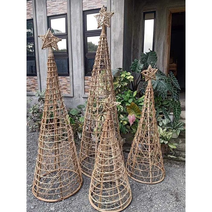 Rattan christmas tree with star | Shopee Philippines