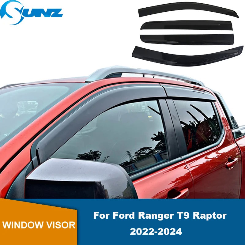 Car Window Visor For Ford Ranger T9 Raptor Wildtrak Sport XLT XLS XL ...