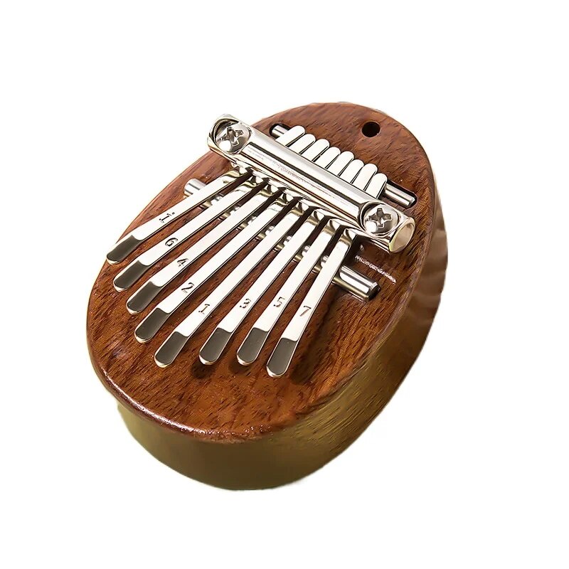 8 Key Mini Kalimba Thumb Piano Finger Percussion Mbira Sanza Musical ...