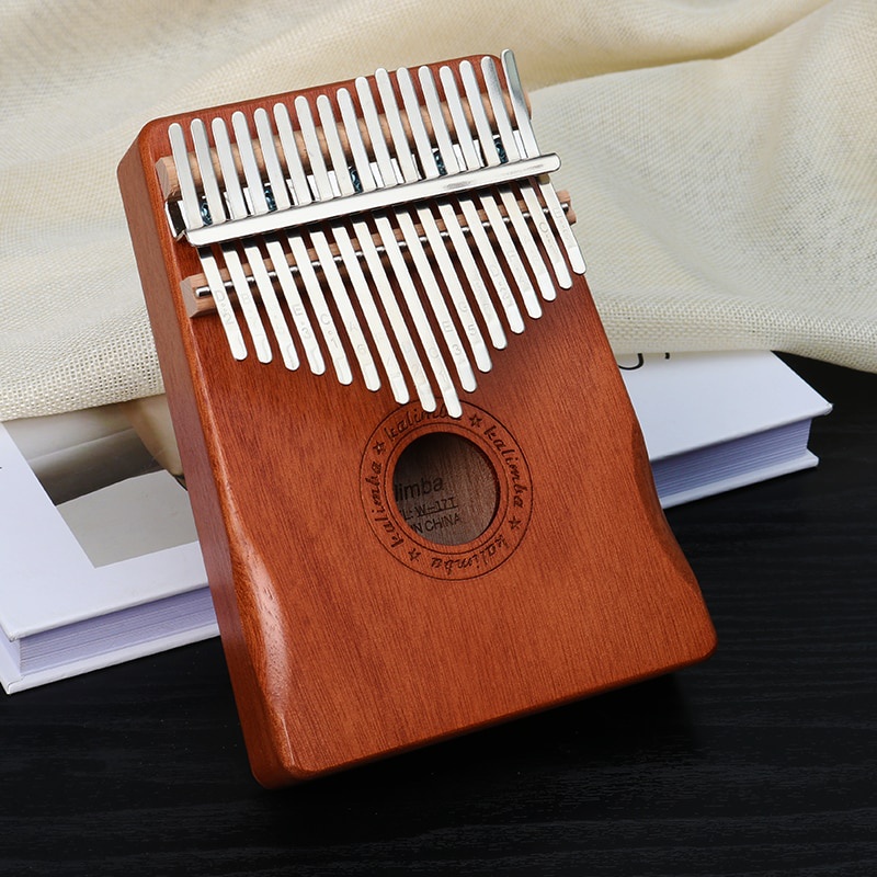kalimba 17key thumb piano finger pian mahogany wood body kalimba ...
