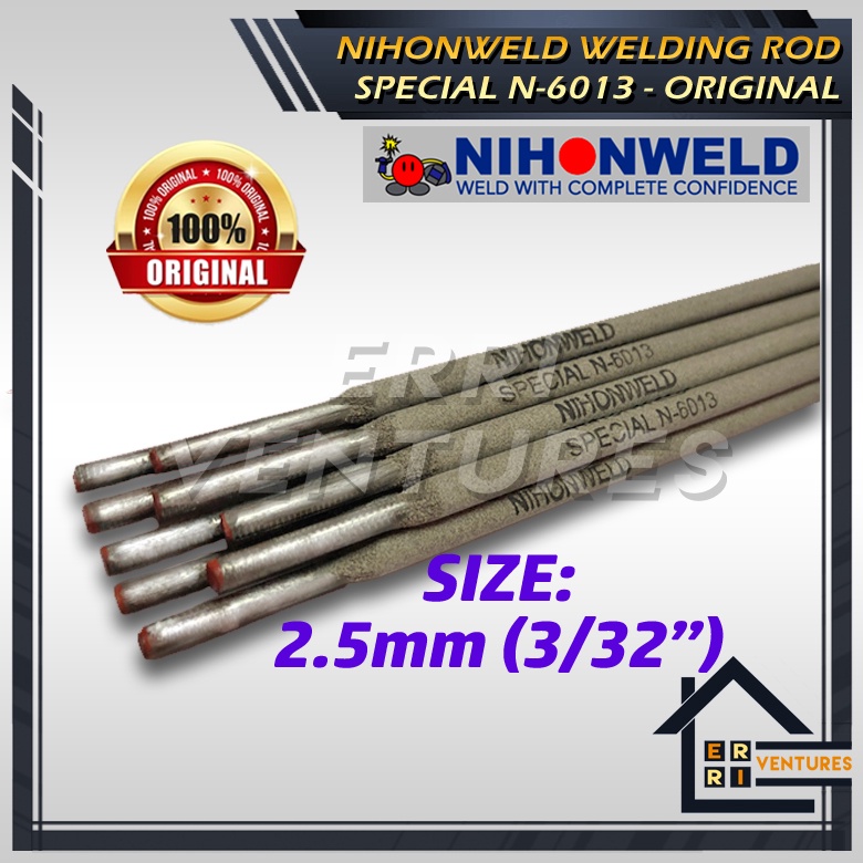 [Nihonweld] Welding Rod Special N-6013 1.6mm 2.0mm 2.5mm (per KILO ...