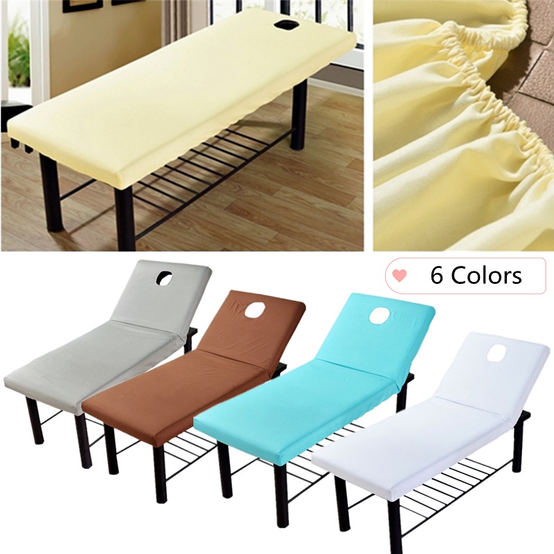 74.8 x 27.6inch Bedsheet Elastic Salon Couch Polyester Massage Spa Bed ...