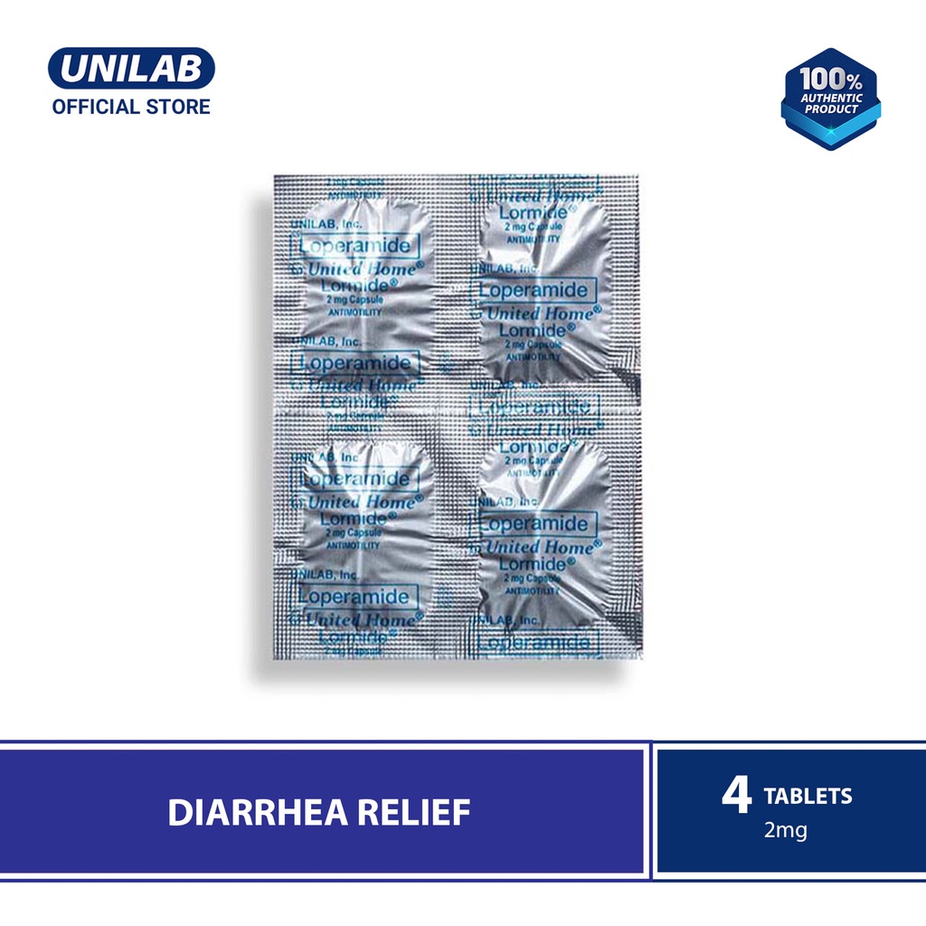 United Home Lormide 2mg (Diarrhea Solution In Blister Of 4 Tablets ...